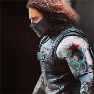 Outstanding shot of The Winter Soldier from CAPTAIN AMERICA... oh, you ...