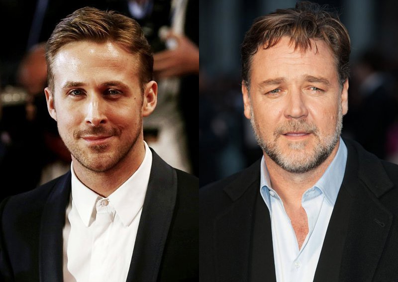 First look at Ryan Gosling and Russell Crowe in polyester laden 70s ...