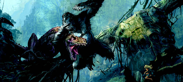 Kong shows his illustrated form!